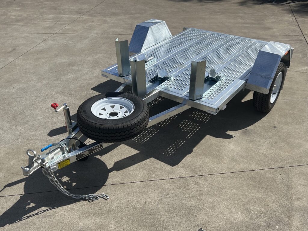 7x5 Galvanized Motor Bike Carrier | Single Axle Trailer (ITS)