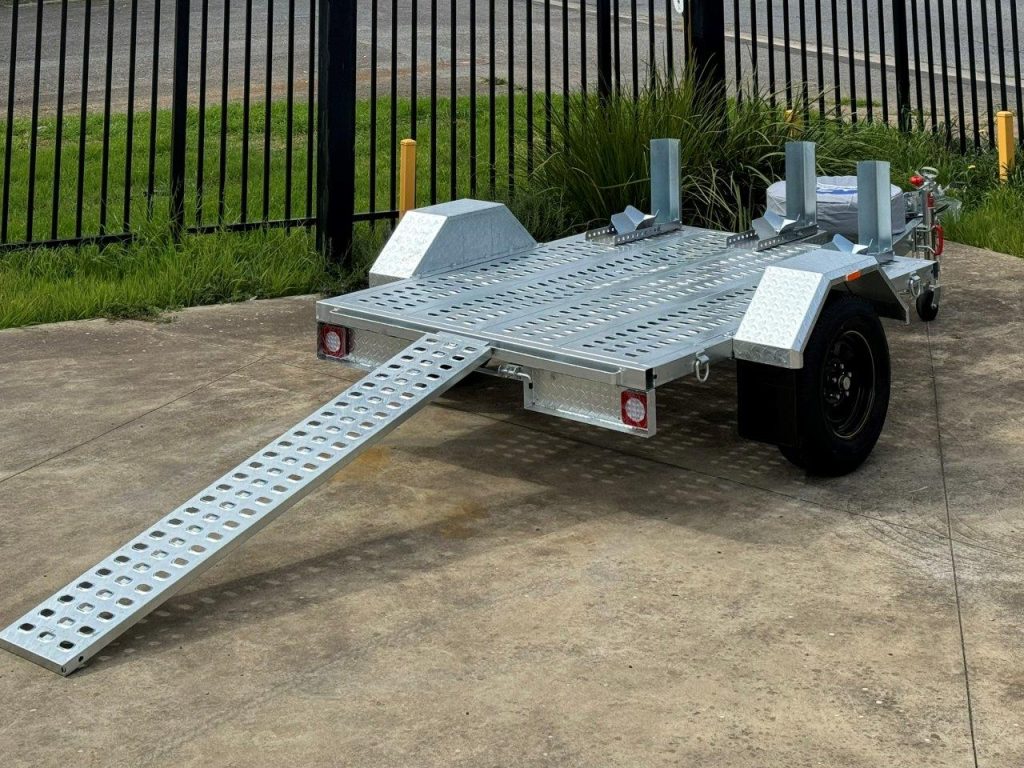 7x5 Galvanized Motor Bike Carrier | Single Axle Trailer (ITS)