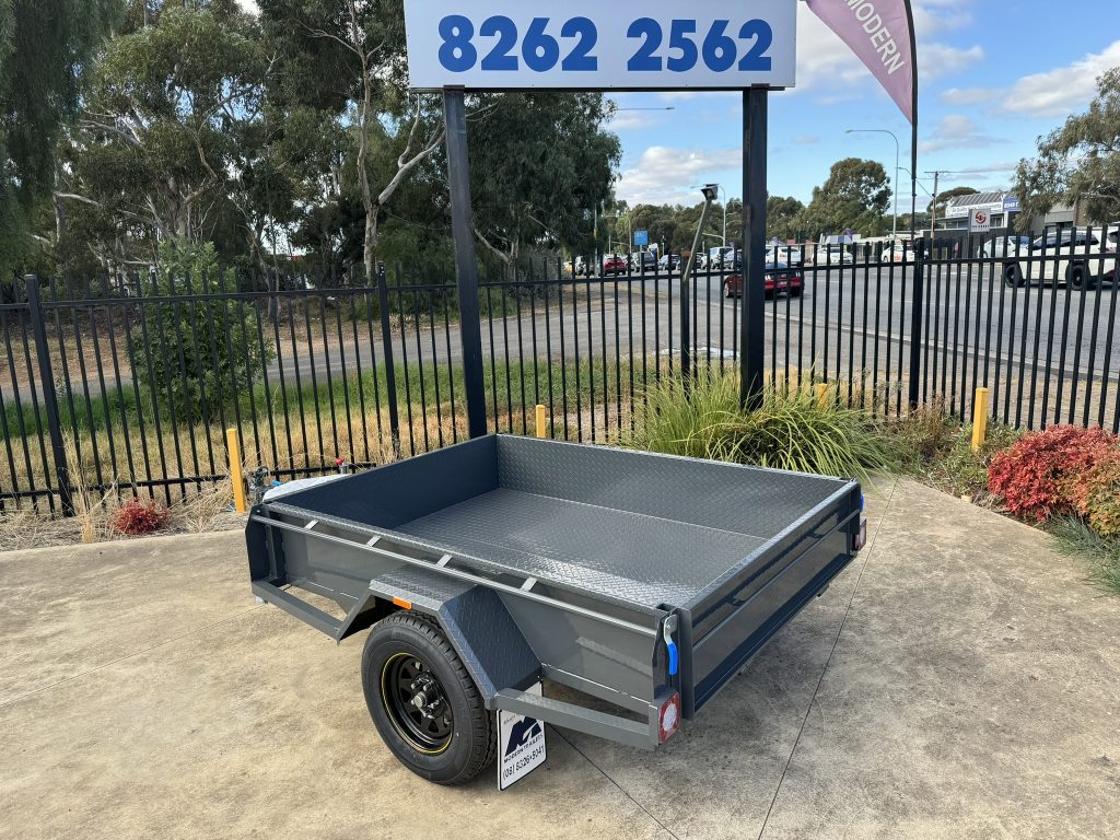 8x5 Single Axle DLX Trailer LS (Optional Cage) - Modern Trailers